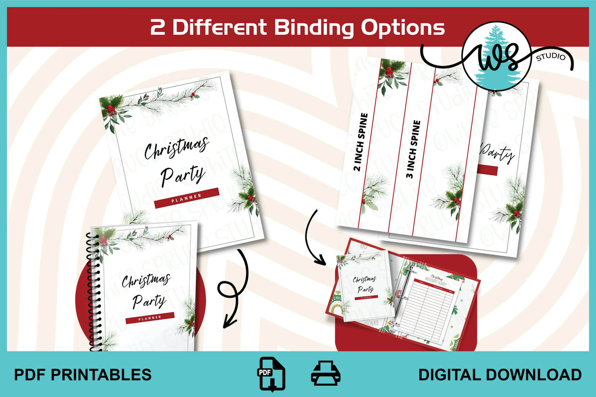 Printable Christmas Party Planner – White Spruce Studio