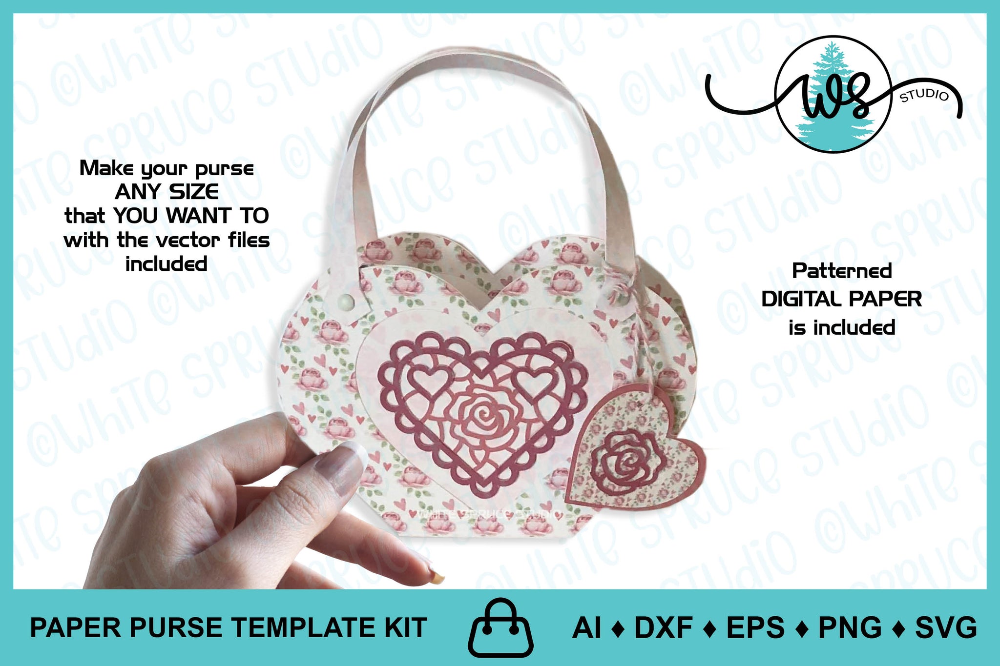 Purse Shape Card Template