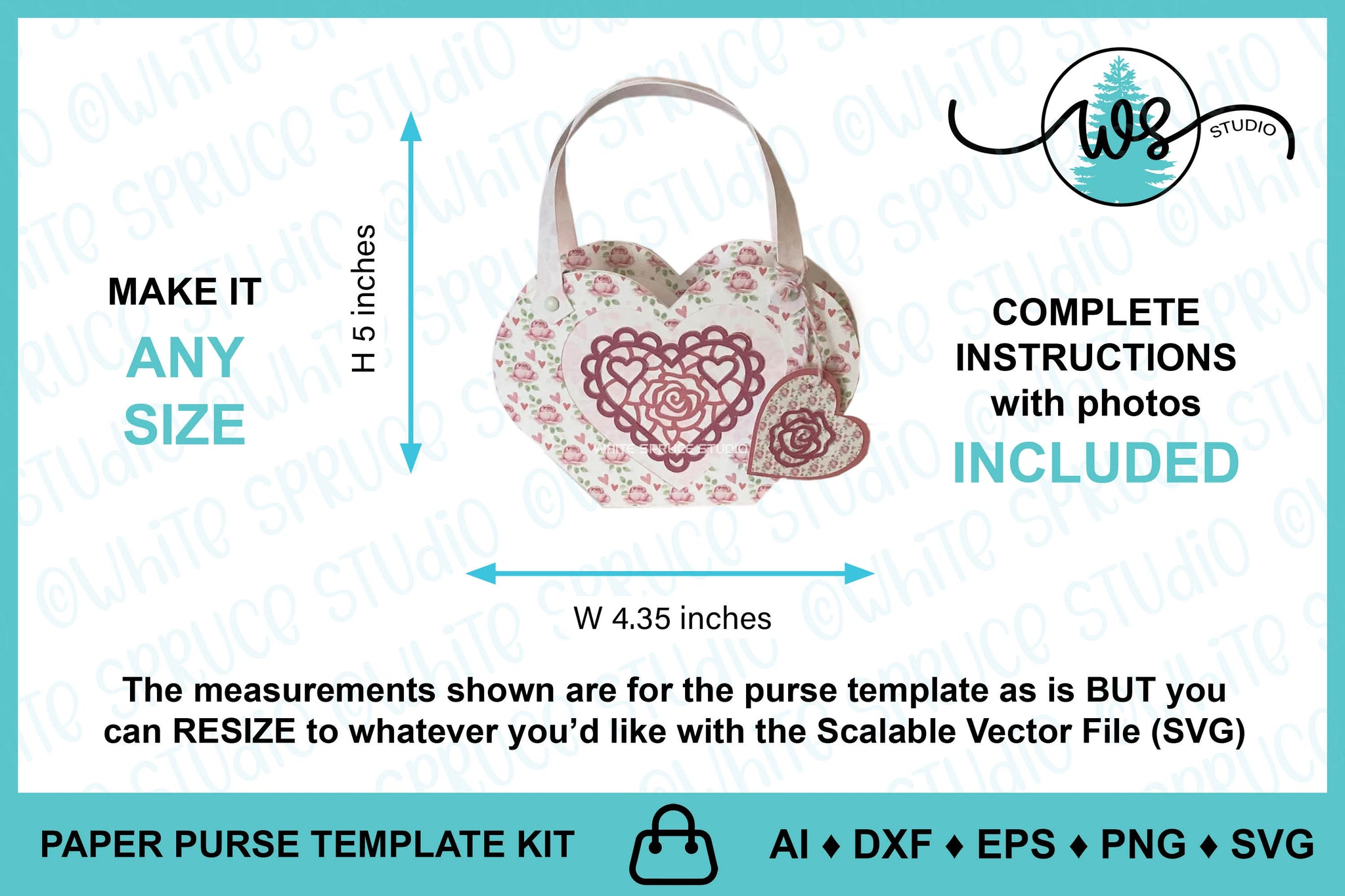Purse Shape Card Template