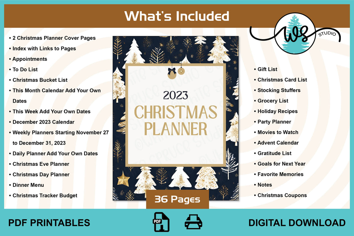 Printable Christmas Planner – White Spruce Studio