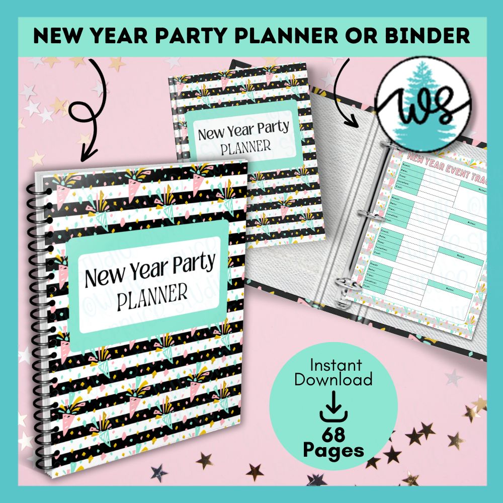 Printable New Year Party Planner – White Spruce Studio