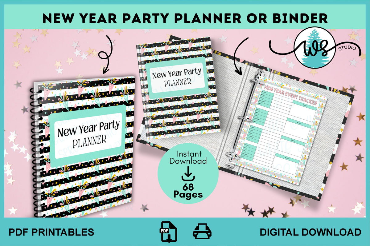 Printable New Year Party Planner – White Spruce Studio