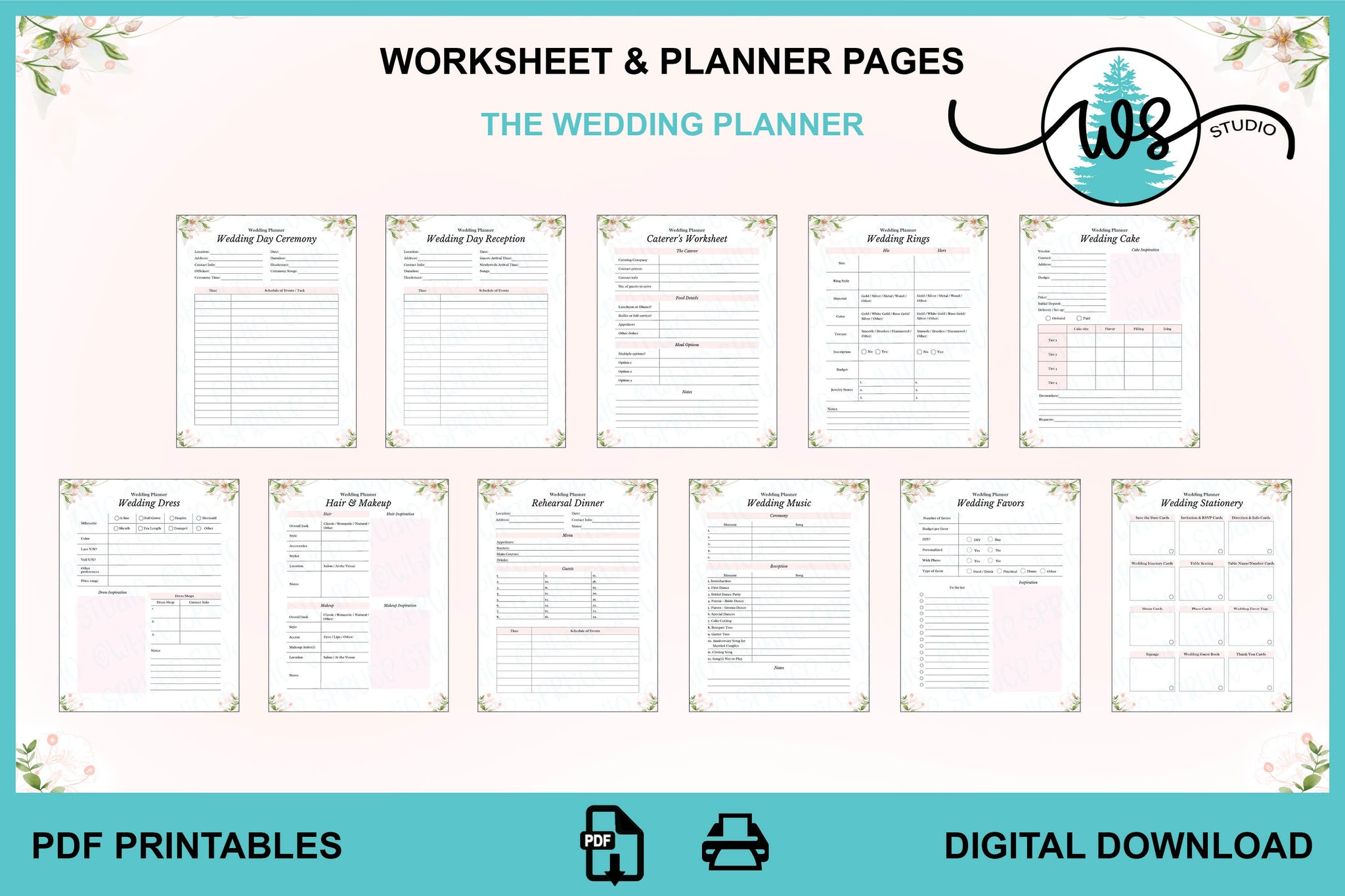 Free Printable Wedding Planner Pages Looking For A Wedding Planner